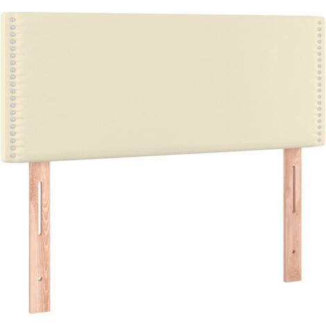 Kopfteil Creme 100x5x78/88 cm Kunstleder - Bettkopfteil - Betthaupt ...
