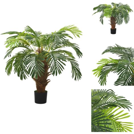 Künstliche Palme Cycas mit Topf 90 cm Grün - Künstliche Palme - Cycas ...