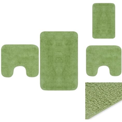 Badematten & Badteppiche - Living Badematten-Set 2-tlg. Stoff Grün