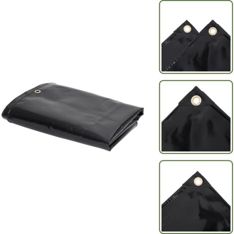 Abdeckplane 650 g/m² 3x4 m Schwarz - Plane - Abdeckplane - Wasserdichte ...