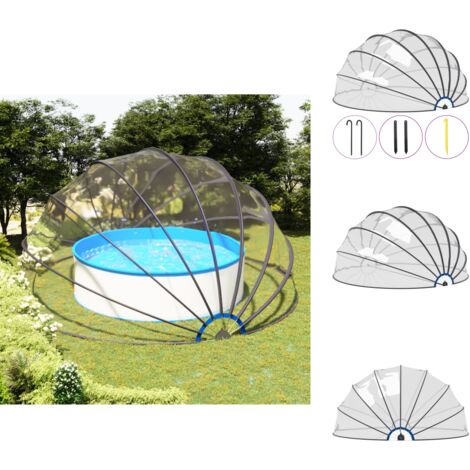 Poolabdeckungen & -unterlagen - Living Pool-Kuppel 559x275 cm