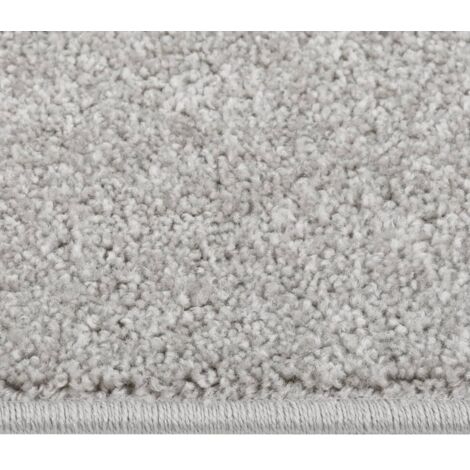 Teppiche - Living Teppich Kurzflor 240x340 cm Hellgrau