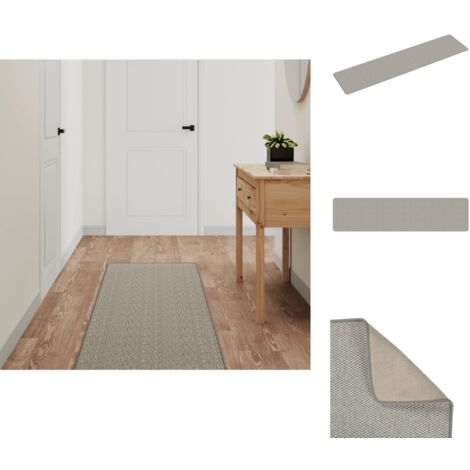 Teppiche - Living Teppichläufer Sisal-Optik Taupe 50x200 cm
