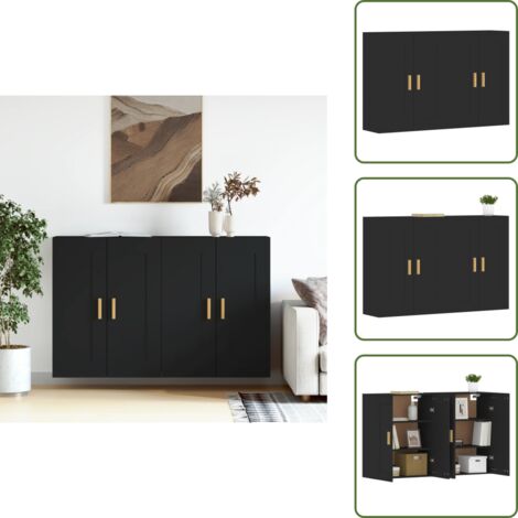 Schwarzer Schrank Wohnzimmer