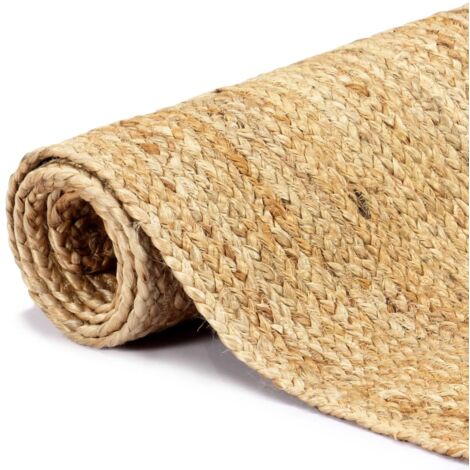 Teppich Handgefertigt Jute 200x300 cm - Naturfaser Teppich - Jute ...