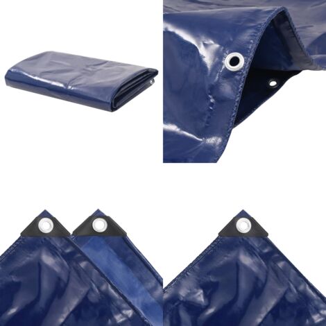 Abdeckplane 650 g/m² 3x3 m Blau - Abdeckplane - Plane - Wasserdichter ...