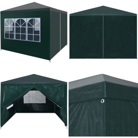 Partyzelt 3x3 m Grün - Gartenzelt - Partyzelt - Outdoor Zelt - Pavillon ...