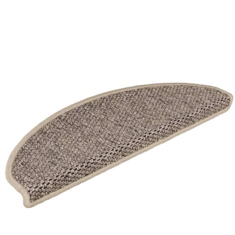 Treppenmatten Selbstklebend Sisal 15 Stk. 65x21x4cm Dunkelbeige ...