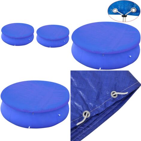Poolabdeckungen 2 Stk. Für 360-367 cm Runde Aufstellpools ...
