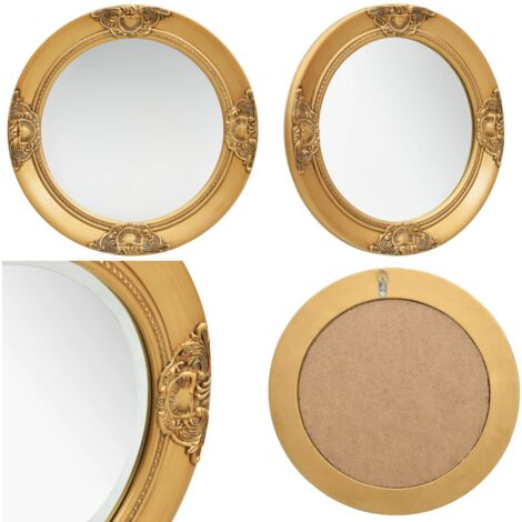 Wandspiegel im Barock-Stil 50 cm Golden - Barockspiegel - Wandspiegel ...