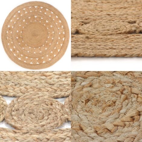Teppich Geflochten Jute 240 cm Rund - Teppich - Teppiche - Home & Living