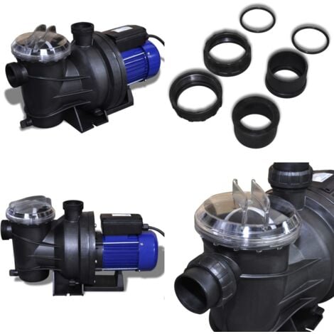 Schwimmbadpumpe Umwälzpumpe Poolpumpe Pumpe elektronik blau 800W - Pool Filterpumpe - Pool ...