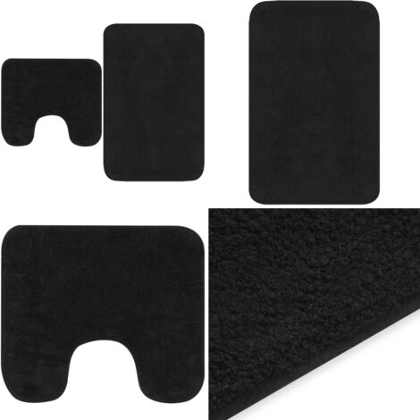 Badematten-Set 2-tlg. Stoff Anthrazit - Badematte - Badematten - Home ...