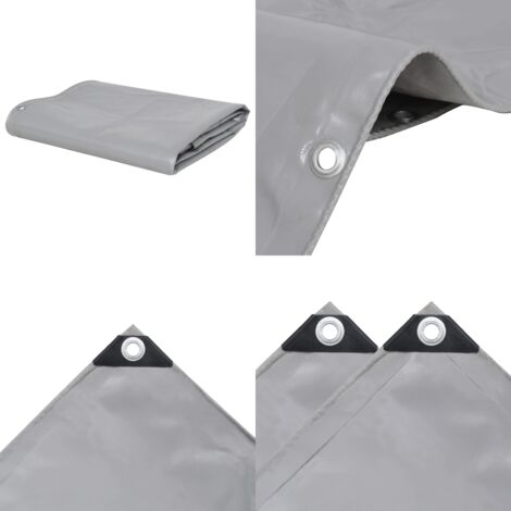 Abdeckplane 650 g/m² 3x4 m Grau - Abdeckplane - Planen - Wasserdichter ...