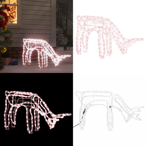 LED-Silhouette Rentier Warmweiß 73x31x45 cm - Weihnachtsbeleuchtung ...