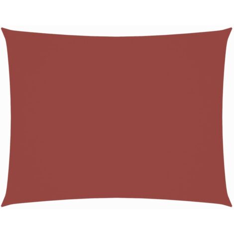 Sonnensegel Oxford-Gewebe Rechteckig 2x4 m Terrakotta-Rot - Sonnensegel ...