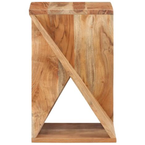 Beistelltisch 35x35x55 cm Massivholz Akazie - Massivt Holztisch - Holz Side Table - Akzentmöbel ...
