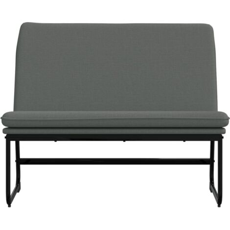 The Living Store Sitzbank Dunkelgrau 100x75x76 cm Stoff - Sitzbank Stoff