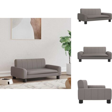 Hundebett Taupe 70x45x30 cm Stoff - Hunde Bett - Hundebett - Haustierbett - Kleines Hundebett ...