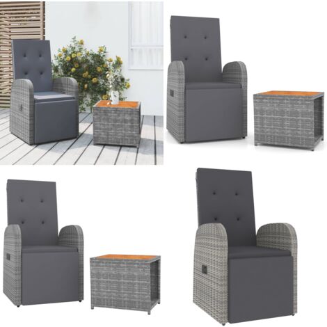 Loungesessel Grau Outdoor 2