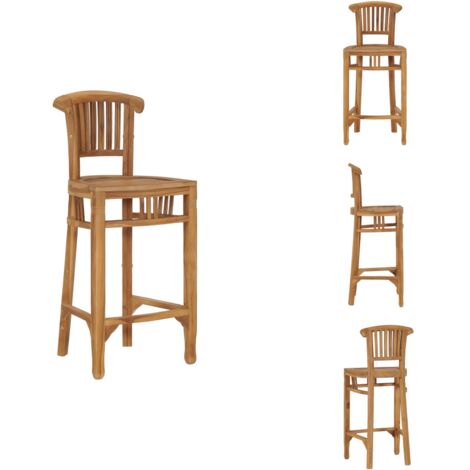 Barhocker Teak Massivholz - Holz Barhocker - Teakholzmöbel ...