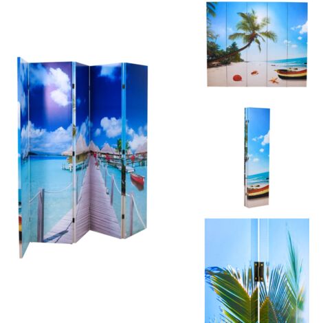 Raumteiler klappbar 200 x 170 cm Strand - Raumteiler - Trennwandsystem ...