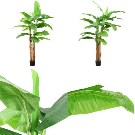Künstlicher Bananenbaum mit Topf 300 cm Grün - Kunstoffblume ...