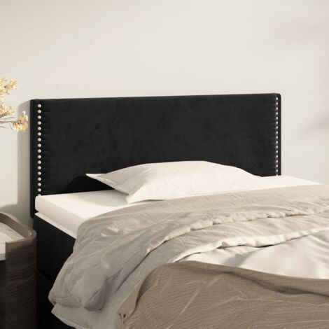 Kopfteil Schwarz 90x5x78/88 cm Samt - Kopfteil - Kopfteile - Home & Living
