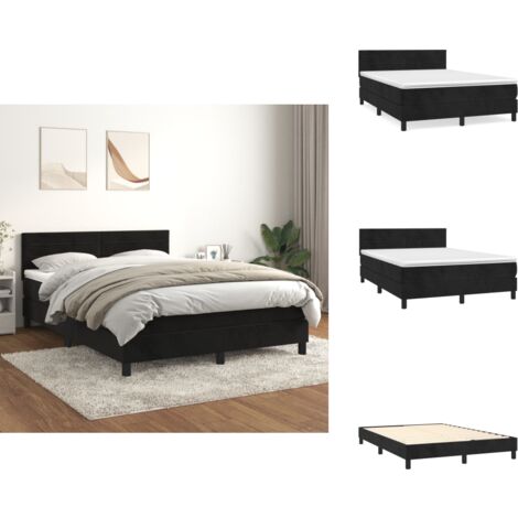 Bett Schwarz 140x200