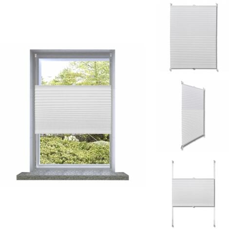 Plissee Faltrollo Rollo Plisseerollo 50x125cm Weiß - Sonnen- Und ...