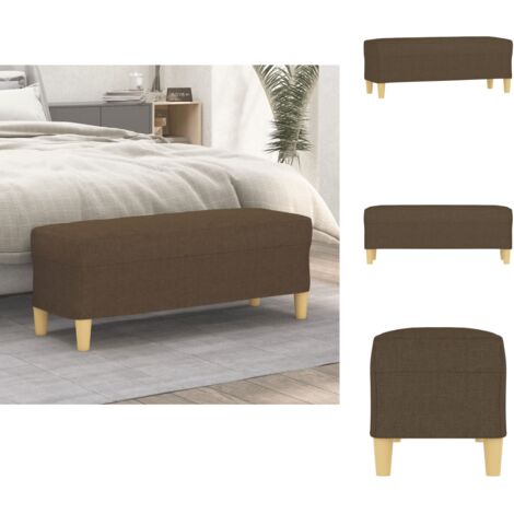 Sitzbänke - Living Sitzbank Braun 100x35x41 cm Stoff