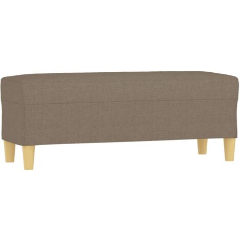 Sitzbank Taupe 100x35x41 cm Stoff - Sitzbank - Sofa - Flurbank ...