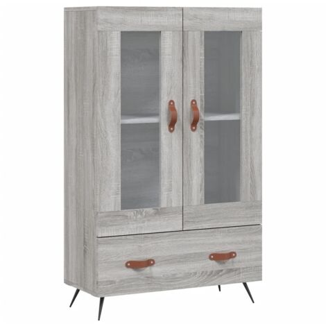 Sideboards - Living Highboard Grau Sonoma 69,5x31x115 cm Holzwerkstoff