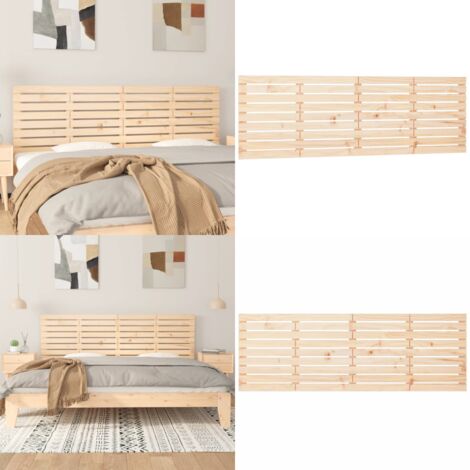 Wand-Kopfteil 206x3x63 cm Massivholz Kiefer - Wand-Kopfteil, Wand ...