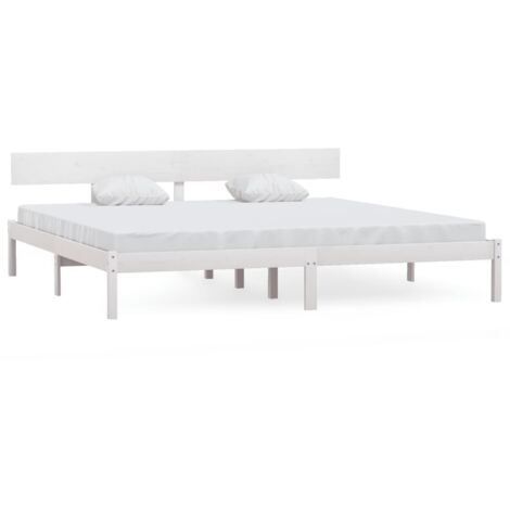 Holzbett 180x200 Weiss