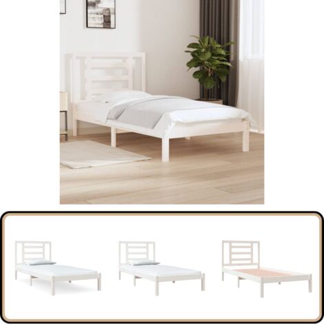 Weisses Bett 100x200