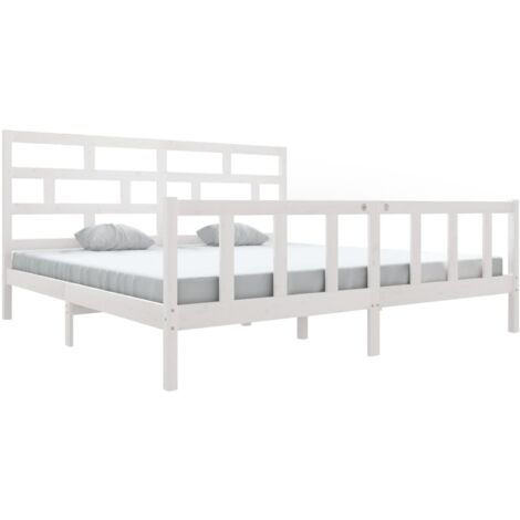 Holzbett 180x200 Weiss