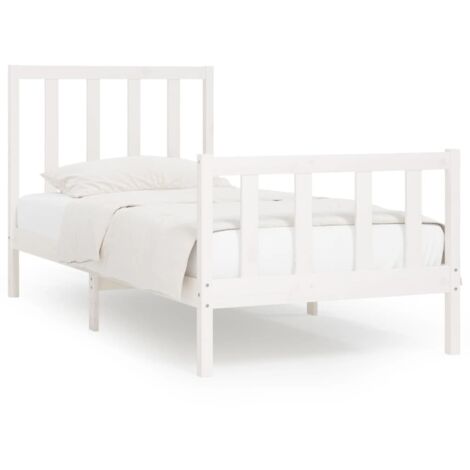 Weisses Bett 100x200