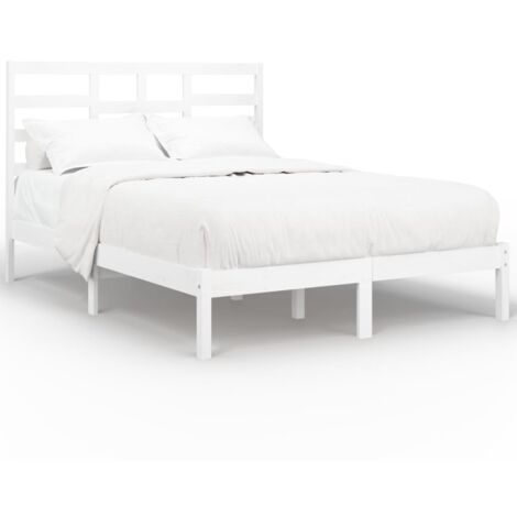 Weisses Bett 140x200