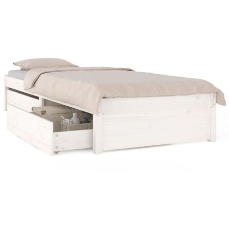 Weisses Bett 100x200