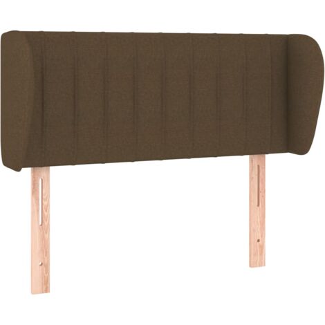 Kopfteil mit Ohren Dunkelbraun 93x23x78/88 cm Stoff - Bettkopfteil ...