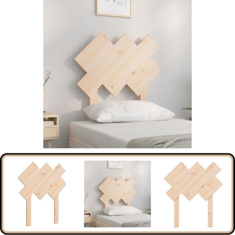 Kopfteil 72,5x3x81 cm Massivholz Kiefer - Holz Kopfteil - Kiefernholz ...