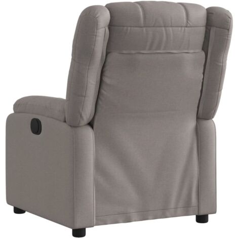 vidaXL Relaxsessel Taupe Stoff