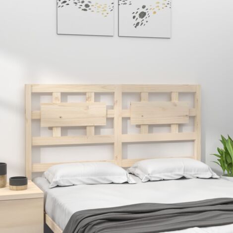 Kopfteil 140,5x4x100 cm Massivholz Kiefer - Holz Kopfteil - Kiefernholz ...