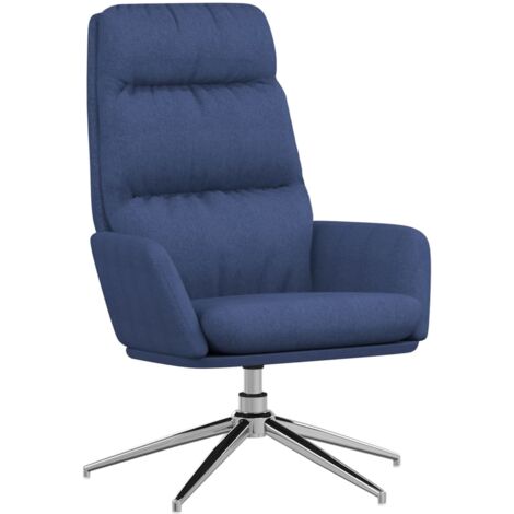 Relaxsessel Blau Stoff - Drehstuhl - Bürostuhl - Esszimmerstuhl ...