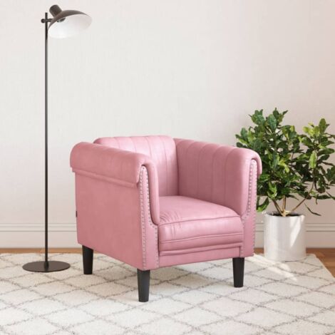 Sessel Rosa Samt - Samtsofa - Rosa Sessel - Wohnzimmersofa - Lounge ...