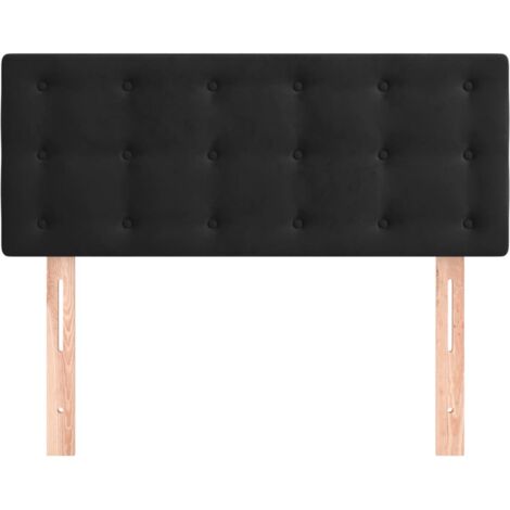 Kopfteil Schwarz 90x5x78/88 cm Samt - Samt Kopfteil - Schwarzes ...