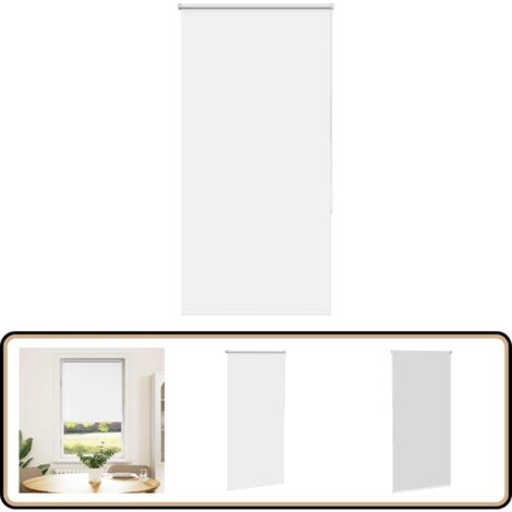 vidaXL Verdunkelungsrollo Weiß 85x150cm Stoffbreite 80,7 cm Polyester