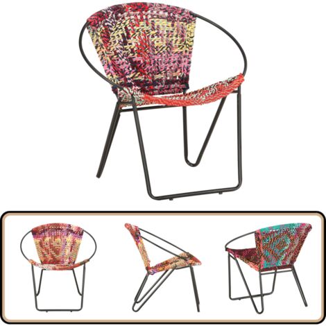 Stuhl Mehrfarbig Chindi-Stoff - Chindisitzsack - Sessel - Beistelltisch ...