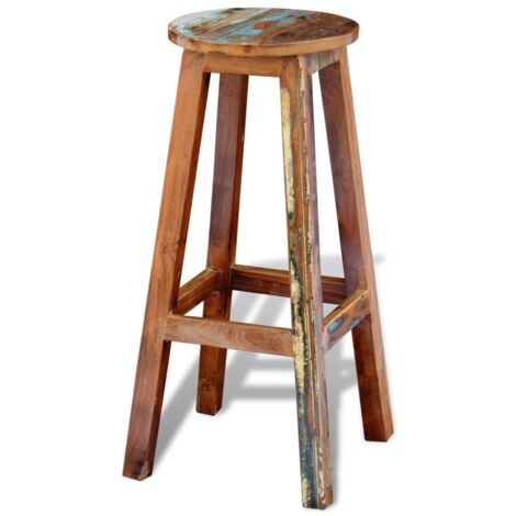 Barhocker Altholz Massiv - Vintage Barhocker - Holz Barhocker ...